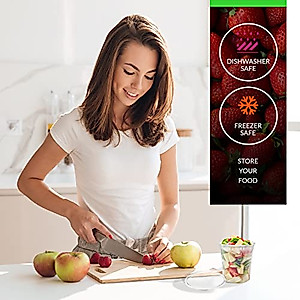 PAMI Deli Plastic Containers With Lids [24-Pack, 24oz] - Small Food Containers For Sauces, Salsas, Dips - BPA-Free, Microwave & Freezer Safe Food Storage Pots- Clear Meal Prep Condiment Containers