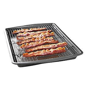 GoodCook 15" x 10.5" Premium Nonstick Carbon Steel Crispy Bacon Multipurpose Baking Pan Set