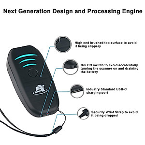 ScanAvenger Portable Mini-Wireless Bluetooth Barcode Scanner: Hand Scanners - Cordless, Rechargeable 1D & 2D Scan Gun for Inventory Management - Wireless, Handheld USB QR (1D & 2D Barcode Scanner)