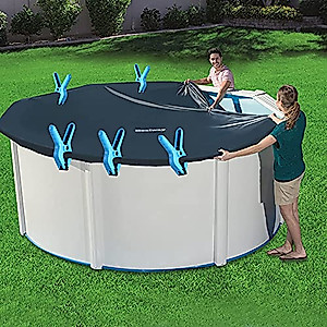 FASTORS 4.5 Inch Spring Clamps for Woodworking,12-PACK Backdrop Clips,Clamps for Pool Cover, Crafts,Photography Studio and Muslin Backdrop, Clamps Heavy Duty（BLUE）