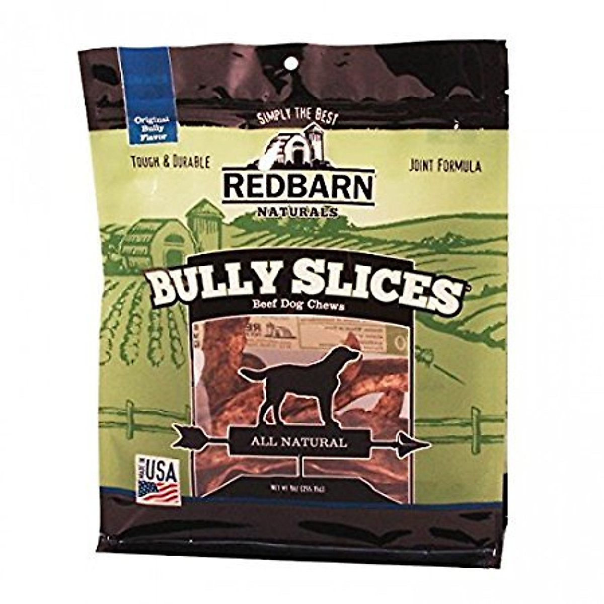 Redbarn Bully Slices for Dogs | Highly Palatable, Long-Lasting Natural Dental Treats with Functional Ingredients, 9 oz. (Pack of 4) - Variety Pack