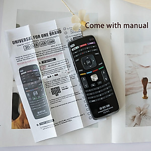 Universal Replacement Remote Control VZ-3+L Compatible for All VIZIO LED QLED LCD HDTV 4K UHD HDR SMARTCAST Smart TVs Models for VIZIO-TV-Remote