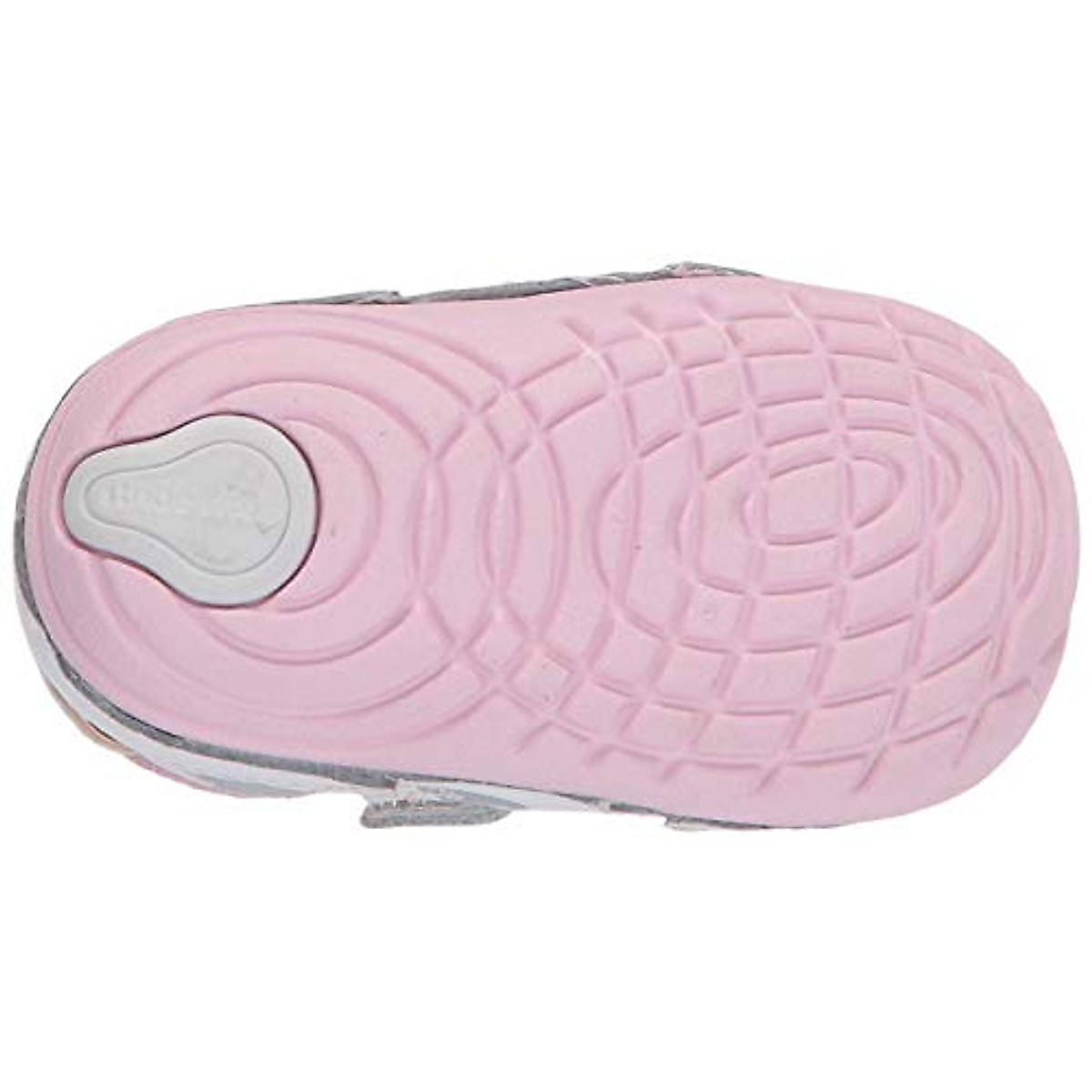 Stride Rite Girls Soft Motion Adalyn Athletic Sneaker, White/Silver, 4 Toddler