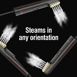 CHI Steam Handheld Garment Steamer for Clothes, Fabric and Drapes, 5 Minutes of Continuous Steam, Portable Wrinkle-Remover for Home and Travel, Black (11580)