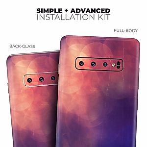 DesignSkinz Abstract Fire & Ice V17 Protective Vinyl Decal Wrap Skin Cover Compatible with The Samsung Galaxy S20 (Screen Trim & Back Glass Skin)