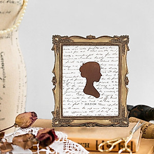 AELS 8x10 Inch Vintage Picture Frame, Elegant Antique Photo Frames with Glass Front, Photo Display, Tabletop Wall Hanging, Gift Ideas, Retro Gold