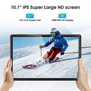 SGIN 10 Inch Tablet, 4GB RAM 128GB ROM Android 13 Tablets Computer with MTK Octa-Core 2.0Ghz Processor, FHD 1280x800 IPS Srceen, 5MP+8MP Camera, WiFi, Bluetooth, 6000mAh