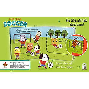 Let's Play Soccer! A Lift-a-Flap Board Book for Babies and Toddlers, Ages 1-4 (Children's Interactive Chunky Lift-A-Flap Board Book)