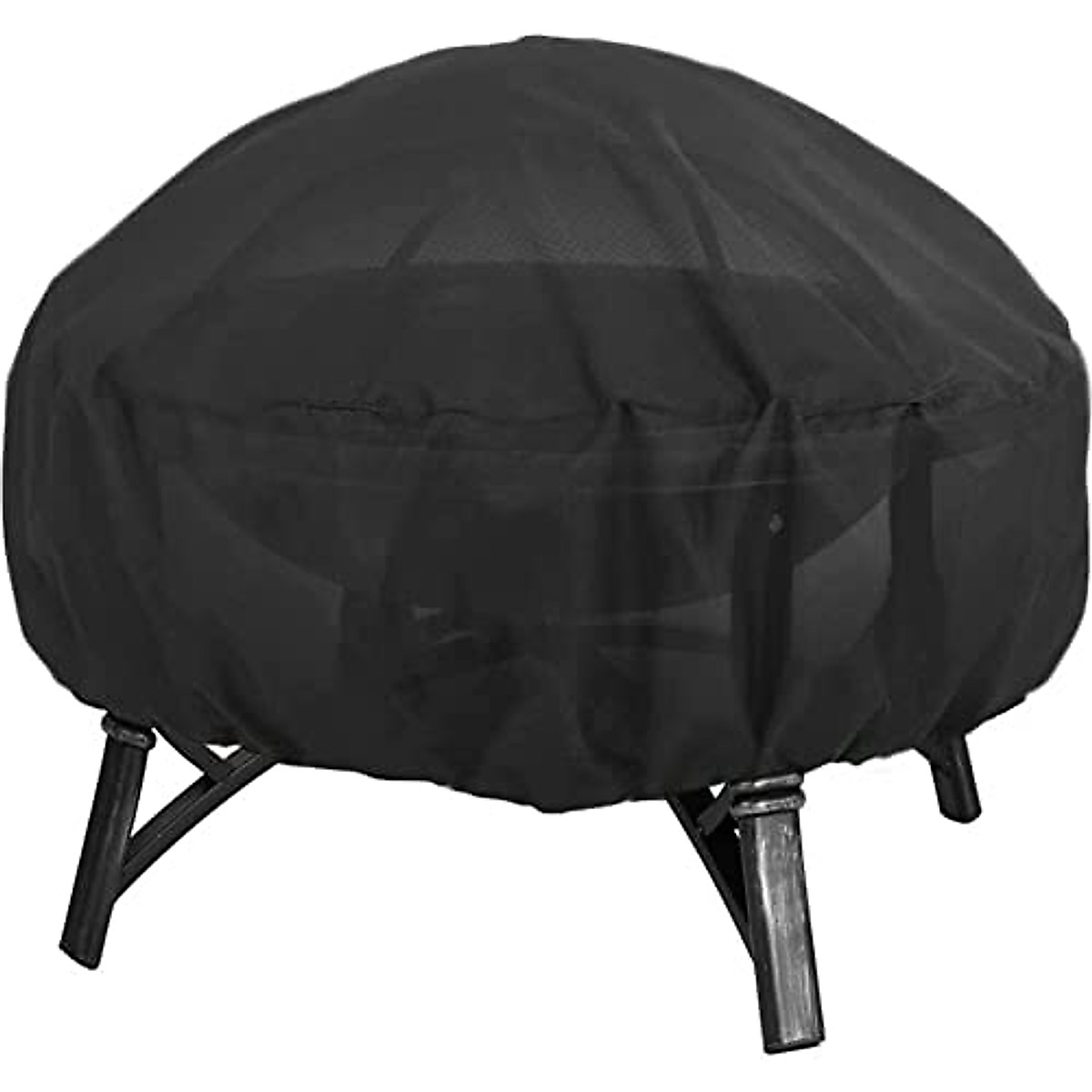 BRINGBLESS Fire Pit Cover Round for Fire Pit 22 Inch - 34 Inch,420D Heavy Duty Outdoor Firepit Cover Round,Waterproof, Dustproof and Anti UV, Fit All Seasons,Full Coverage Patio Outdoor Fireplace