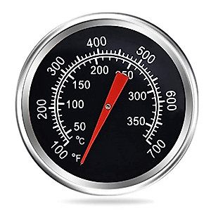 Criditpid Grill Thermometer Temperature Gauge Replacement Parts for Chargriller 5050, 5650, Charbroil 463251414, 463250212, Temp Gauge Heat Indicator Compatible for Jenn-Air 720-0336, 720-0163.