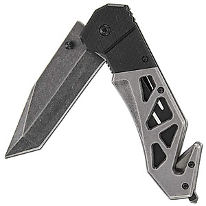 Death Siege Hunting Emergency Tanto Open Folding Pocket Knife Outdoor Survival Hunting Knife for Camping by Survival Steel