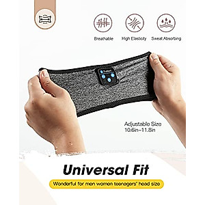 Perytong Sleep Headphones, Cozy Bluetooth Headphone Headband,Noise Cancelling Headphones for Sleeping, Headphone Band Built in Speakers Perfect for Side Sleepers,Workout,Running,Yoga,Travel,Insomnia