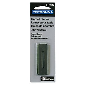 Carpet Blades Blue .017" Carbon Round Corner - 10 Pack