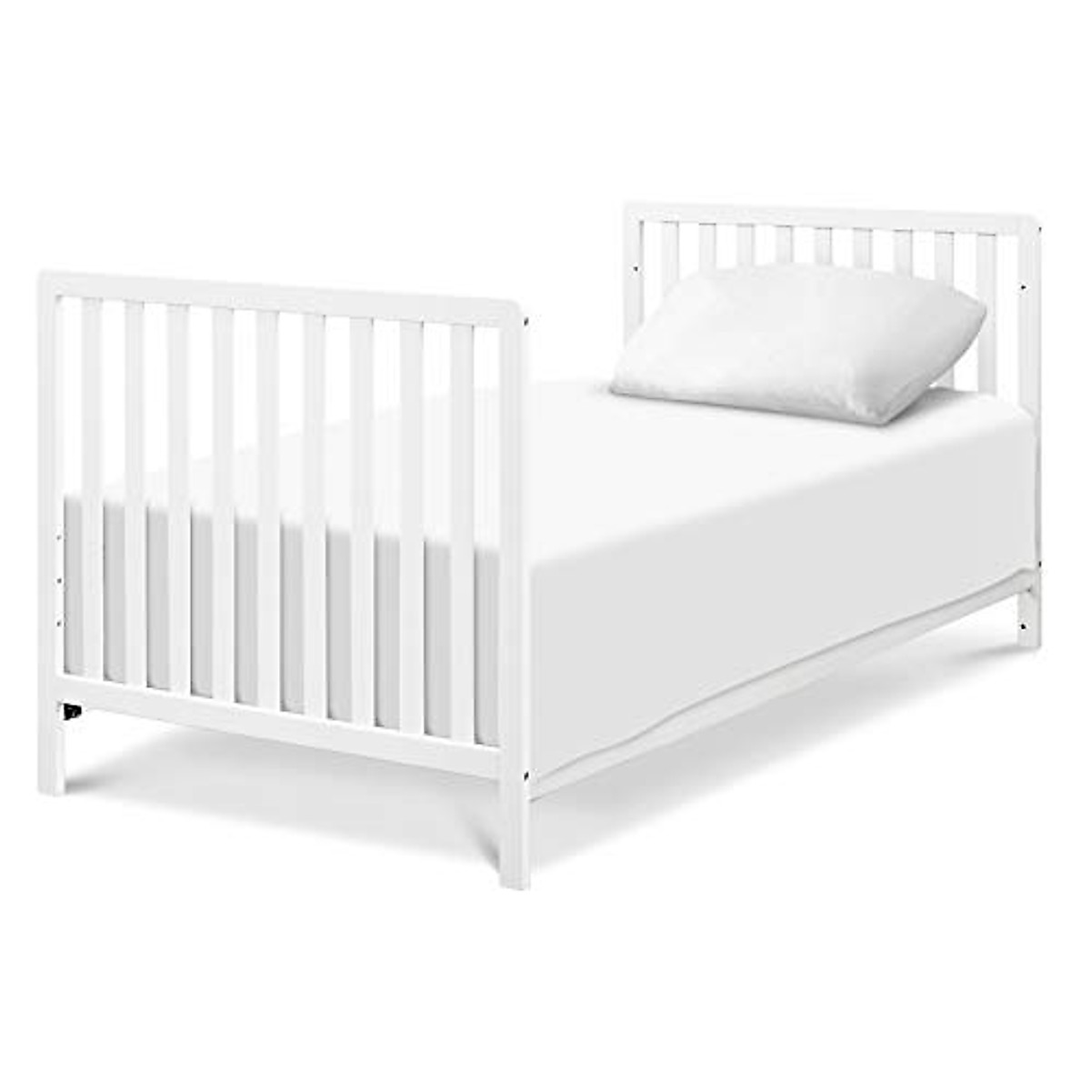 Carter's by DaVinci Colby 4-in-1 Convertible Mini Crib with Trundle Drawer in White, Greenguard Gold Certified, Undercrib Storage