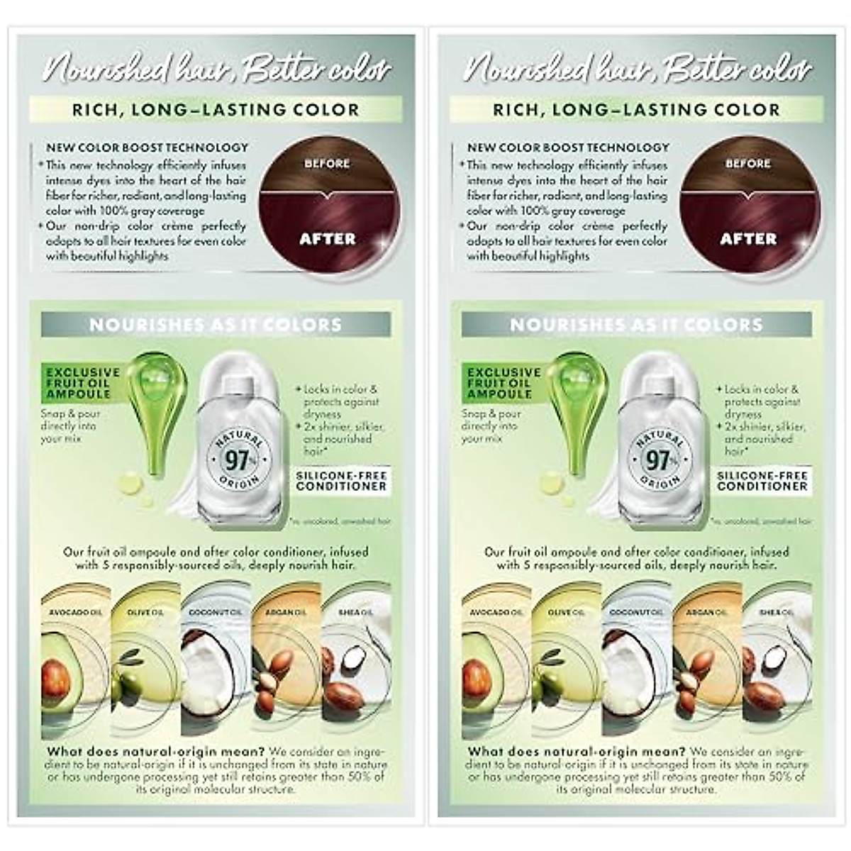 Garnier Hair Color Nutrisse Nourishing Creme, 56 Medium Reddish Brown (Sangria) Permanent Hair Dye, 2 Count (Packaging May Vary)