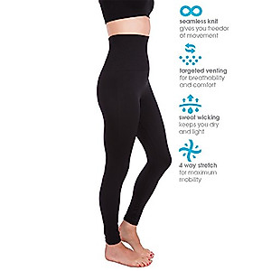 Homma Activewear Thick High Waist Tummy Compression Pants Slimming Body Yoga Leggings Postpartum Pants Black S