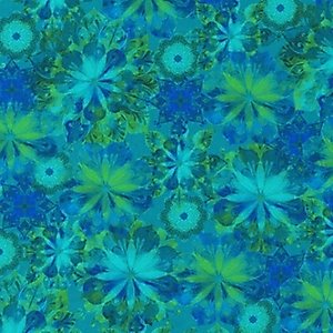 Robert Kaufman Venice by Christiane Marques AQSD 19722 213 Teal Tonal BTY