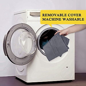 fowong Door Draft Stopper 36 Inch Adjustable Draft Stopper for Bottom of Doors, 30" to 36" Soundproofing Noise Blocker Cover Gap up to 1.5", Grey