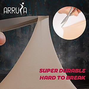 ARRUSA Super Durable Plus Size Tights, High Waist Control Top Sheer Pantyhose, Shiny Nylon Thigh High Stockings for Women