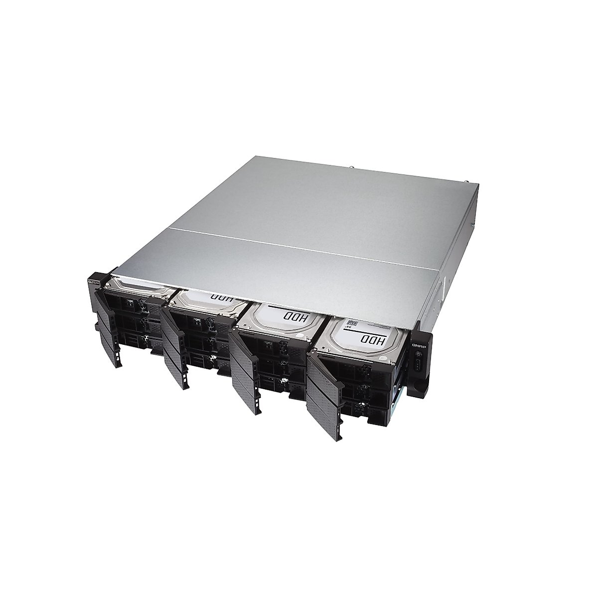 QNAP TS-h1886XU-RP-R2-D1622-32G-US 18 Bay rackmount NAS with Intel® Xeon® Processor, 32GB DDR4 ECC RAM, 10GbE-Ready and ZFS Storage for virtualization and Data-Intensive Enterprise Applications