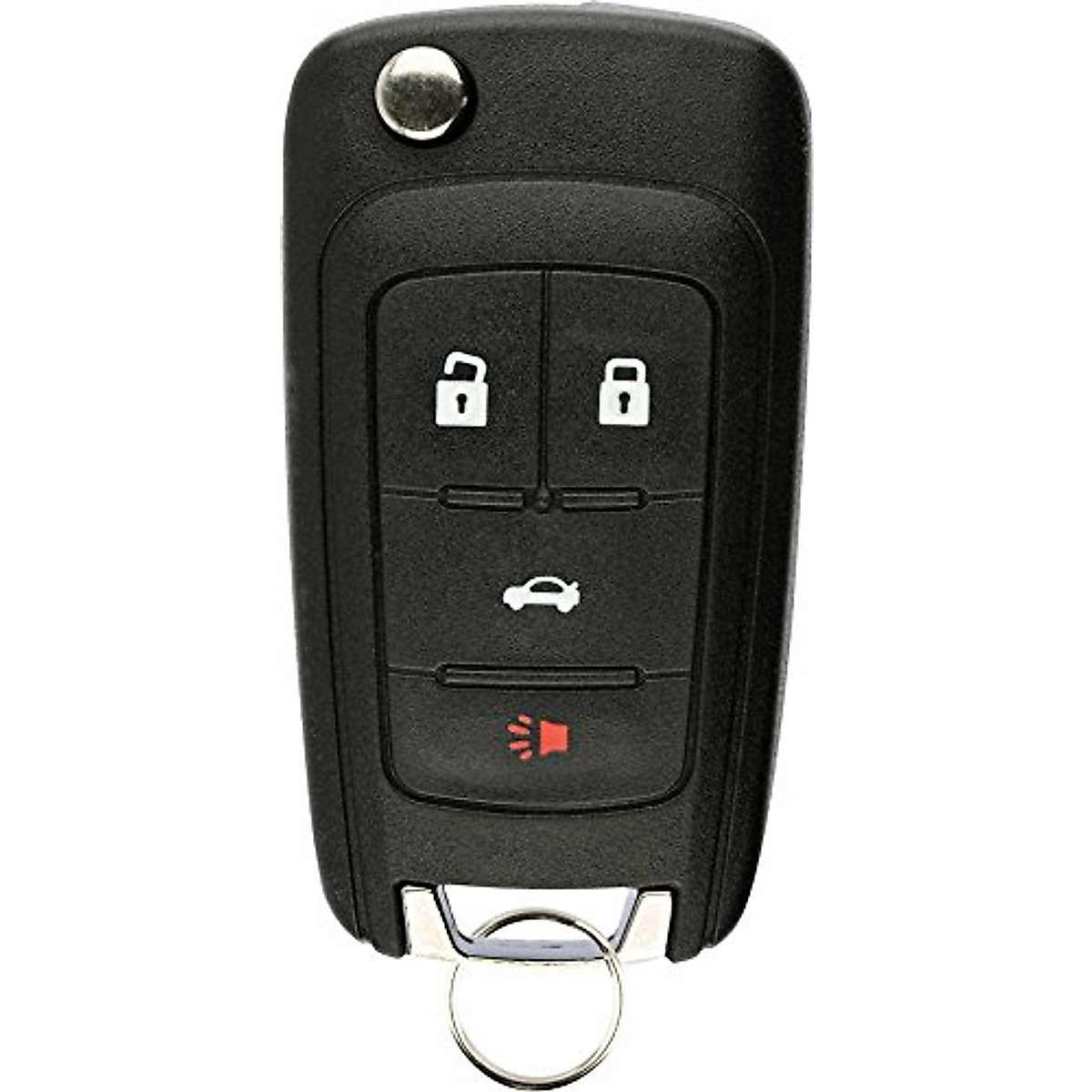 KeylessOption Keyless Entry Remote Control Car Uncut Flip Key Fob Replacement for OHT01060512