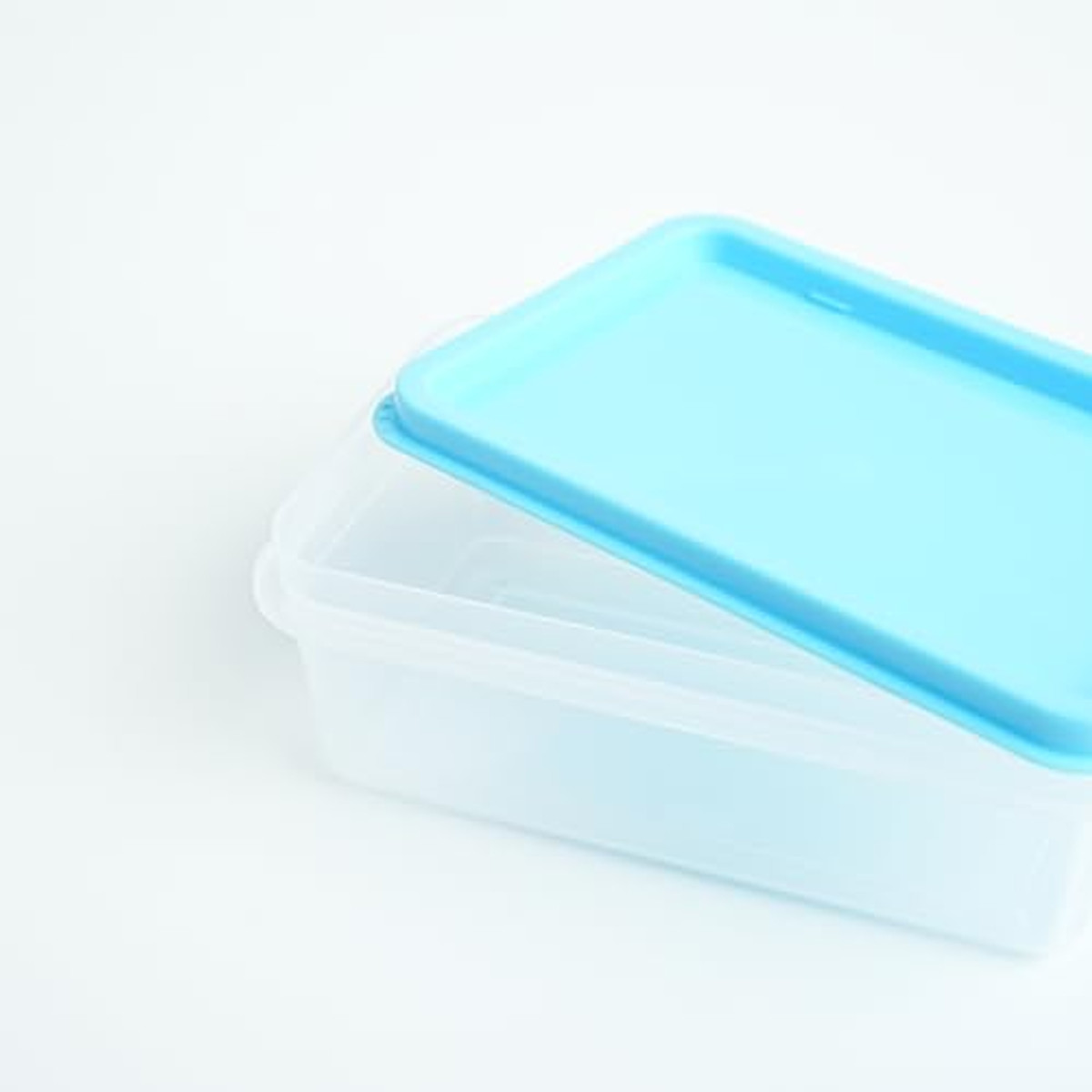 Unica Food Storage Container with Airtight Lid, Stackable Storage Boxes for Cereal, Snacks, BPA-Free, Microwave, Dishwasher & Freezer Safe, Set of 3, Blue, 14 oz, 3.72x3.72x2.04 in