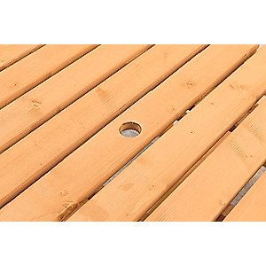 Gardenised, Stained A-Frame Outdoor Patio Deck Garden Picnic Table