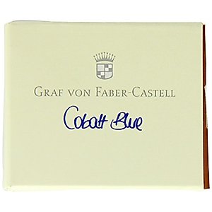 GRAF von Faber-Castell Ink Cartridges, Box of 6, Cobalt Blue (FC141101)