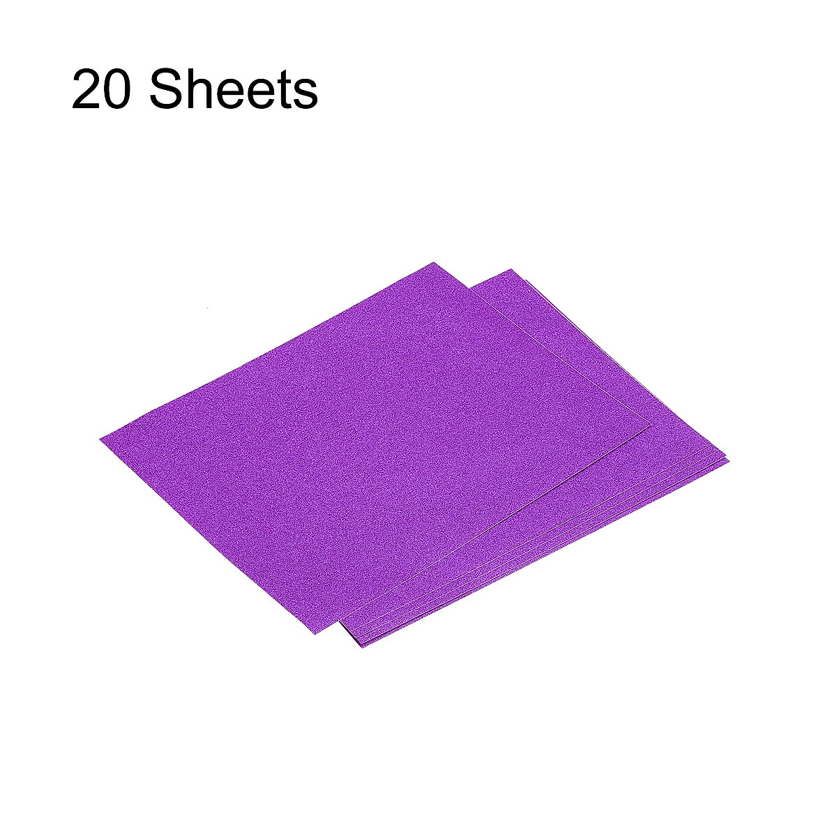 MECCANIXITY Glitter Cardstock Paper 7.8 Inch x 11.8 Inch, 20 Sheets Sparkly Paper Craft Cardstock for Thanksgiving Gift Box Wrapping Birthday Decor Scrapbook, Purple, 80gsm