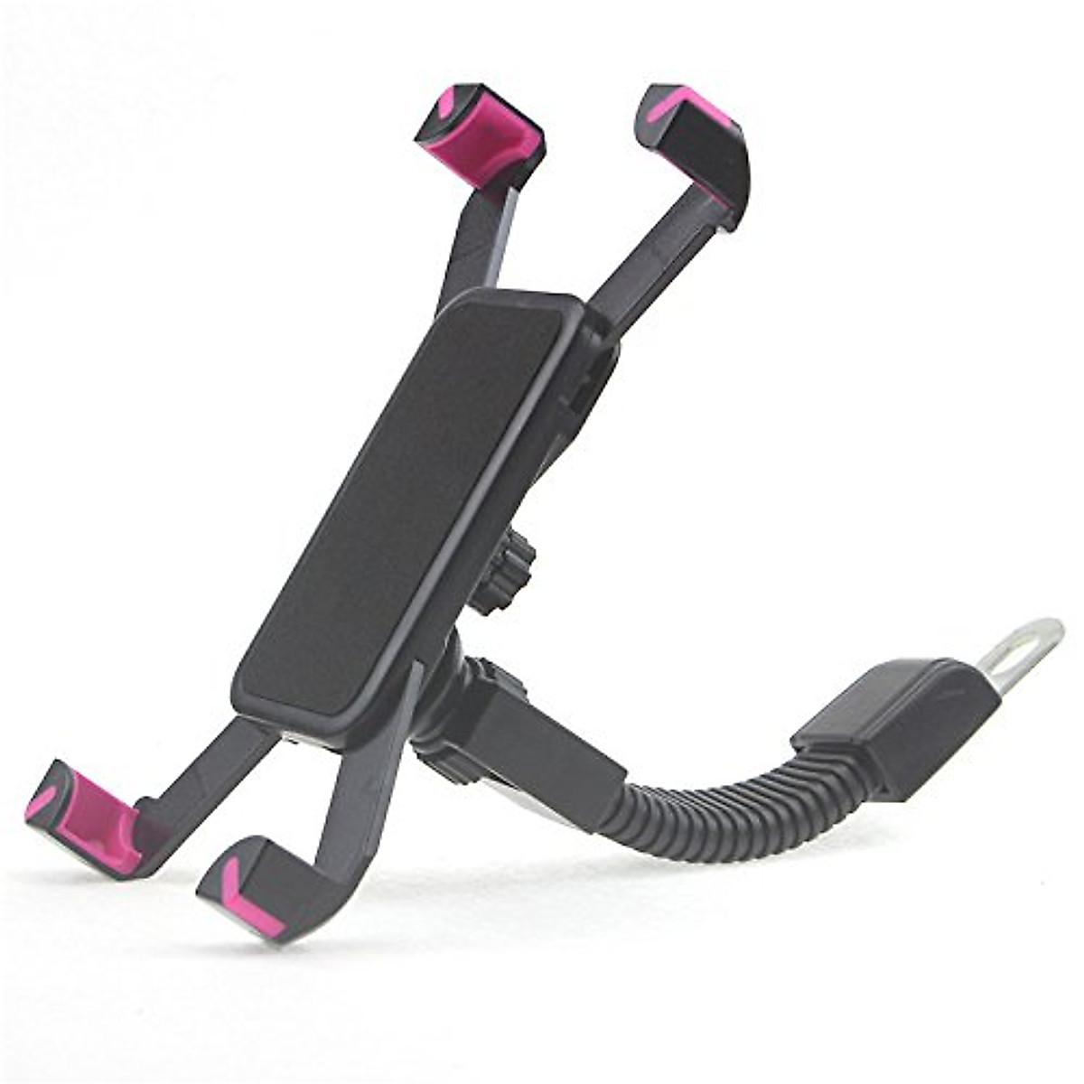 Motorcycle Electric Bicycle Cellphone GPS Mount Holder Compatible with 4.0-7.0inch smartphones iPhone Samsung (Pink)