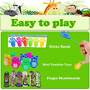 Dilycery 107 PCS Party Favors Toys for Kids, Treasure Box Toys for Classroom, Pop Fidget Toys Treasure Chest for Kids Prizes Classroom, Bulk Pinata Stuffers Goodie Bag Fillers for Kids 4-8