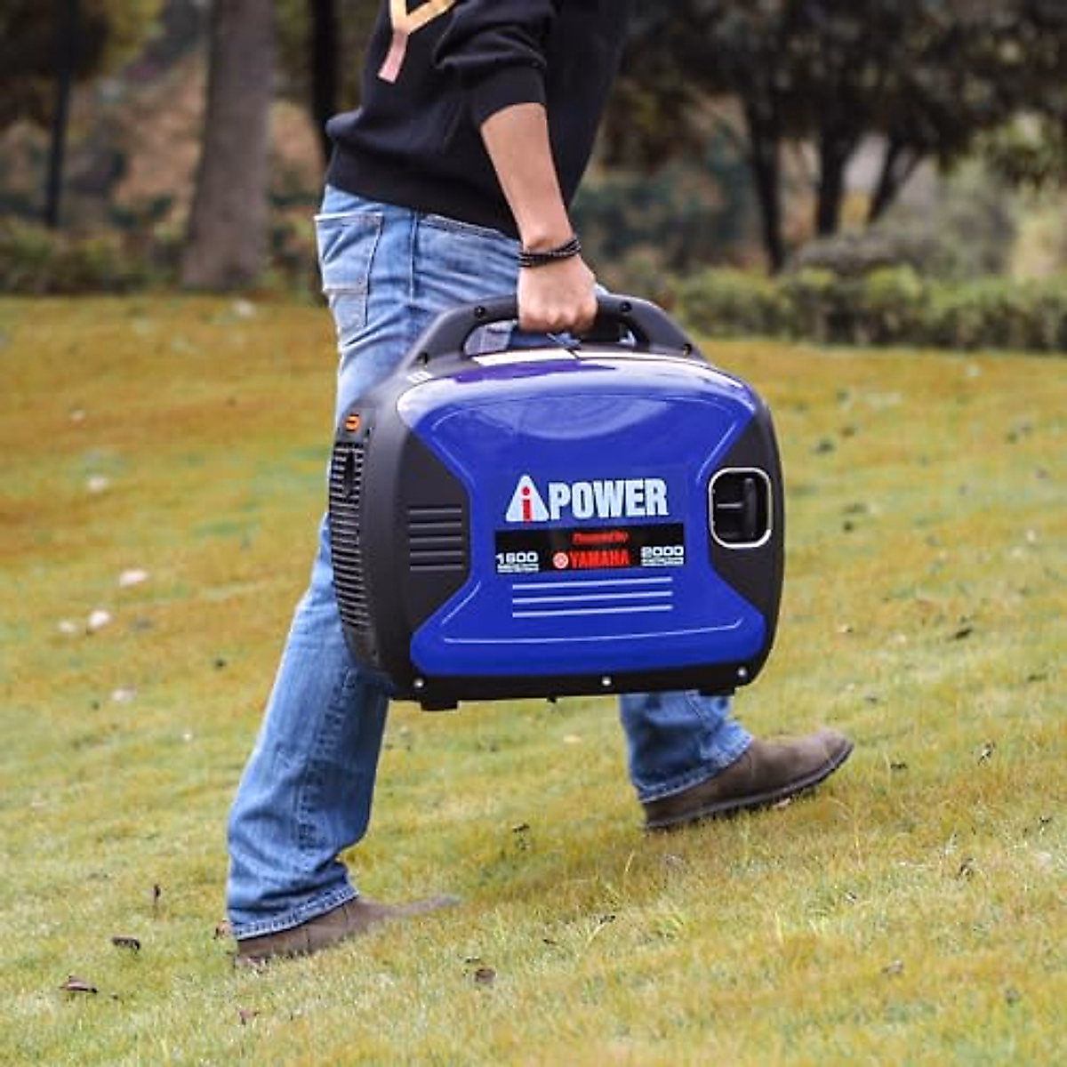 A-iPower Portable Inverter Generator, 2000W Ultra-Quiet Powered By Yamaha Engine RV Ready, EPA Compliant, Ultra Lightweight For Backup Home Use, Tailgating & Camping (SC2000i)