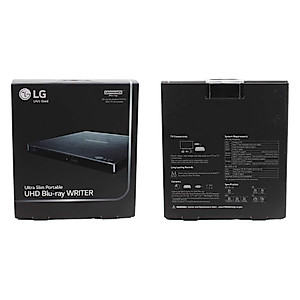Produplicator LG BP60NB10 Portable 6X Ultra HD 4K Blu-ray Burner External Drive with CyberLink Software, 50GB M-DISC BD-R DL, and USB Cable - Burns CD DVD BD DL BDXL Discs