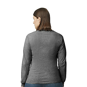 Gildan Heavy Cotton Long Sleeve T-Shirt, Style G5400, 2-Pack, Graphite Heather