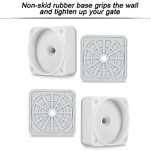 Baby Gate Wall Cups, Dog Gate Wall Protection Guard Prevent Damage from Wall Surface, Door, Wooden Stairs(4 Pack)