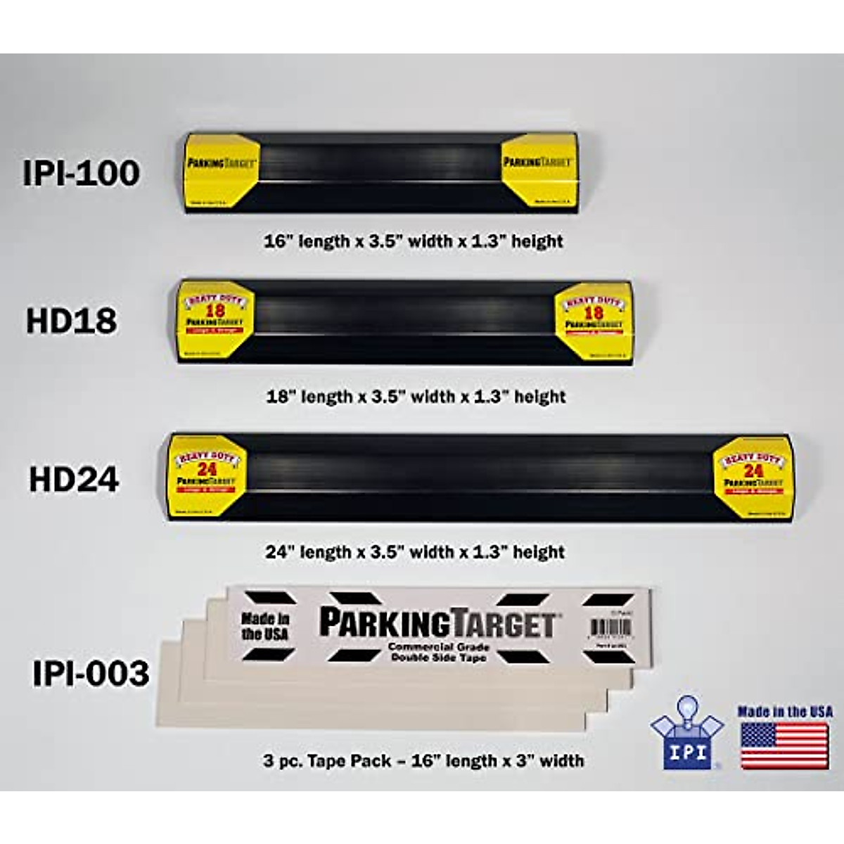 PARKINGTARGET HD-18: Heavy Duty ParkingTarget - Parking Aid Protects Car & Garage Walls, Easy to Install, Peel n Stick, Only 1 Needed per Vehicle, Engineered to Outlast Your Vehicle (1 Pack)
