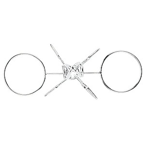 G.E.T. 4-982029 Onion Ring Tower with Two Sauce Cup Holders, Stainless Steel (Sauce Cups Sold Separately), 1 Count (Pack of 1)