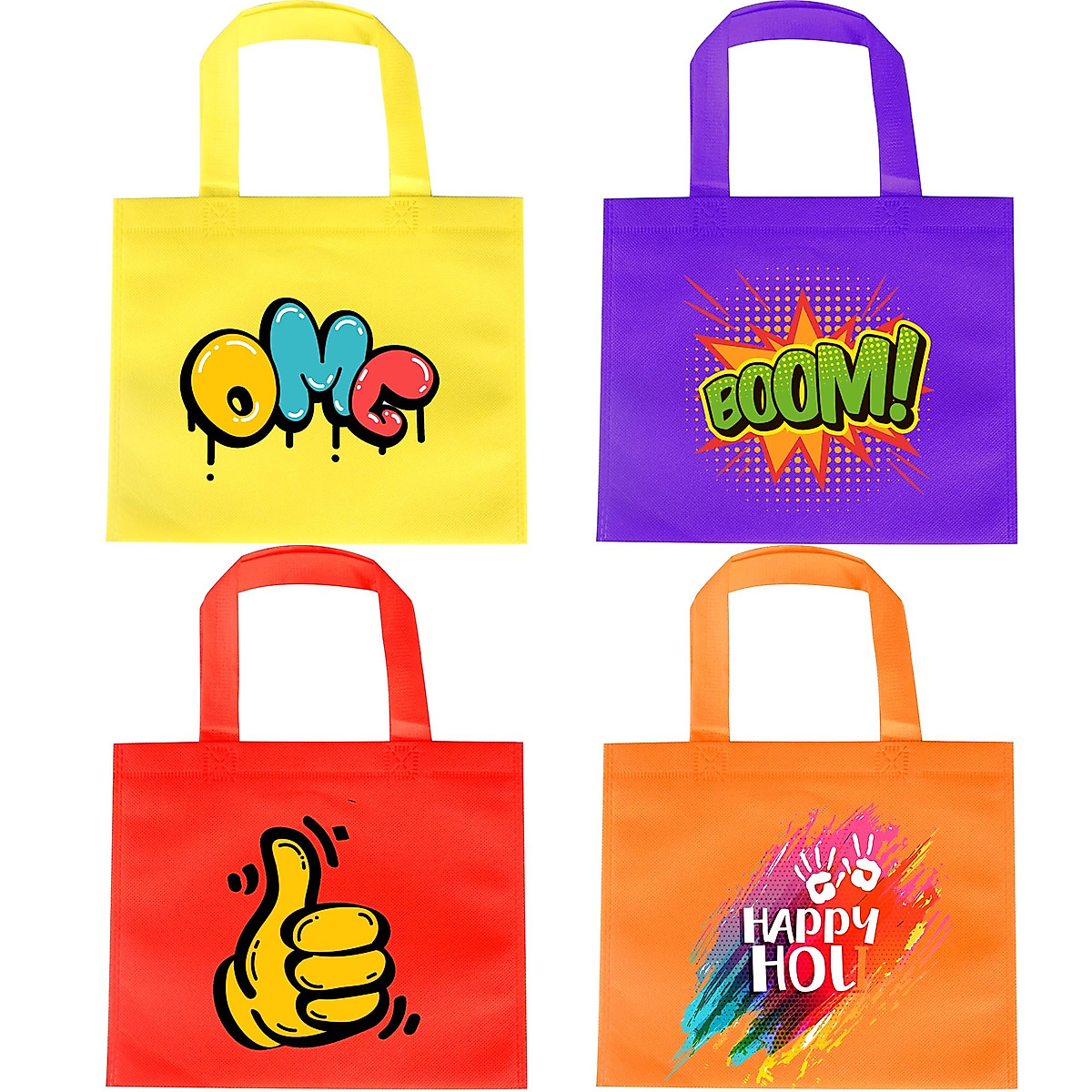 SPERPAND 30Pcs Small Gift Bags with Handles, Holiday Gift Bags Treat Tote Party Favor Bags Goodie Bags for Kids Birthday, Baby Shower, Christmas Gift Bags