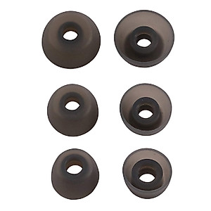 Replacement Ear Tips for Jabra Elite 65t Active 65t Headphone, Rayker Replacement Soft Silicone Ear Tips Earbud Covers for Jabra Elite/Active 65t, 3 Pairs, S/M/L (Gray)
