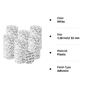 Tondiamo 150 Pcs Pressure Sensitive Seals Foam Lid Liner Bottle Seals Waterproof Safety Tamper Resistant Sealing Gasket Activated Seals for Glass Jar Plastic Lid Canning Vials(1.38 Inch/ 35 mm)