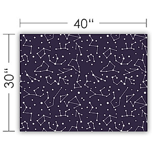 Grow Wild Baby Blanket 30x40 Inch | Super Soft & Plush Minky for Boy or Girl | 2-Pack of Travel, Nursery, Stroller, Swaddle or Receiving Blankets | Double Layer Dotted with Stars & Moons