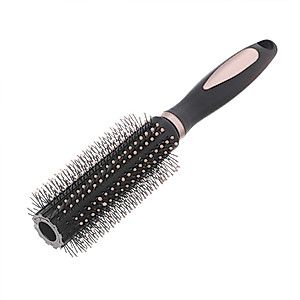 RN BEAUTY Anti-Static Hair Brushes for Men and Women Adults and Kids Nylon Bristle Pins Massage Brush Blow Dry Detangle Hairbrush Comb for All Hair Types Styling Wet or Dry - Round