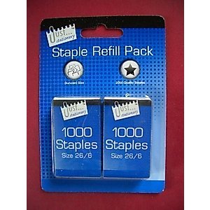 2000 x Staples 26/6 Fits Rexel No 56 Boxed 1000