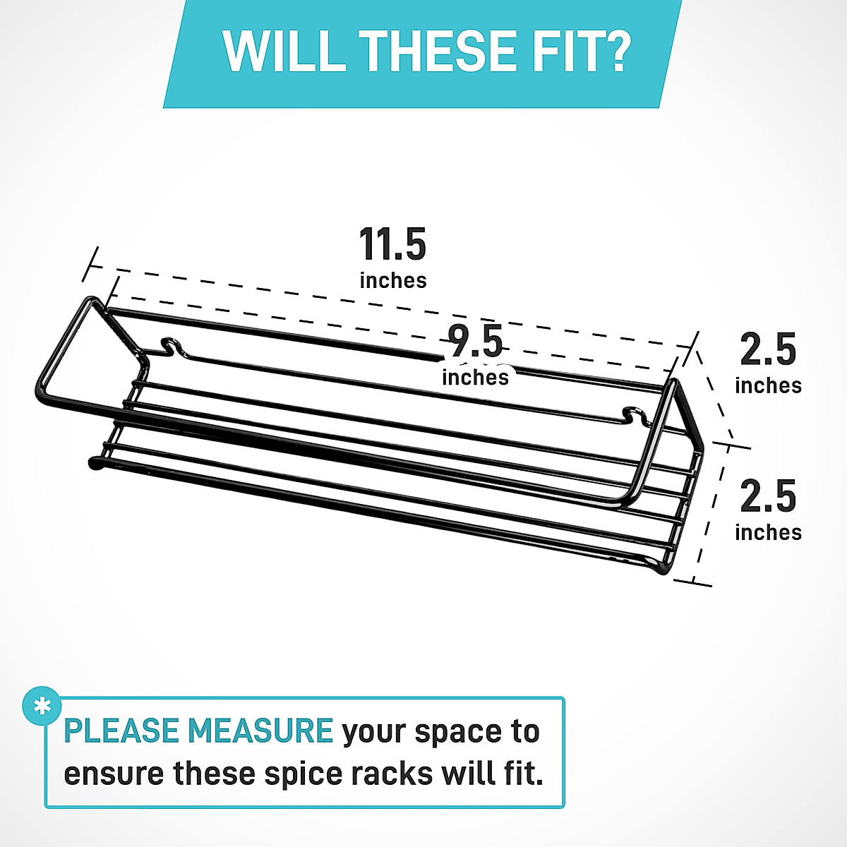 Ultimate Hostess Spice Rack Wall Mount - 4-Tier, Space-Saving Wall Spice Rack Organizer - Wall Mount Spice Rack Organizer for Spice Jars and Seasonings - Screw or Adhesive Hanging Spice Rack for Wall