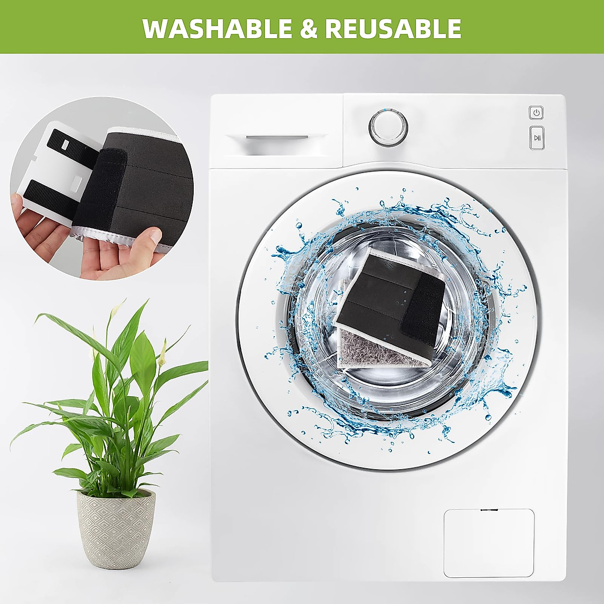 6 Pack 𝐔𝐩𝐠𝐫𝐚𝐝𝐞 𝐃𝐞𝐭𝐚𝐜𝐡𝐚𝐛𝐥𝐞 Reusable Mop Pads for 𝐢𝐑𝐨𝐛𝐨𝐭 𝐁𝐫𝐚𝐚𝐯𝐚 𝐉𝐞𝐭 𝐌𝟔 𝐒𝐞𝐫𝐢𝐞𝐬 Ultimate Robot Mop, 2 Deep Clean Pad + 2 Wet Pad + 2 Dry Pad