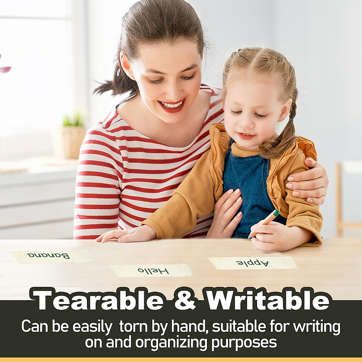 OGI Masking Tape 0.94 Inch Wide, Beige White Painters Tape Thin Masking Tape Bulk Removable General Purpose Masking Tape for Labeling Painting Drafting Art Craft, 0.94 Inch x 60 Yards, 9 Rolls