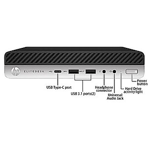 HP 800 G4 Mini High Performance PC Intel i7-8700 UP to 4.60GHz 16GB New 512GB NVMe SSD + New 1TB NVMe SSD Built-in AX200 Wi-Fi 6 BT Dual Monitor Support Wireless Keyboard Mouse Win11 Pro (Renewed)