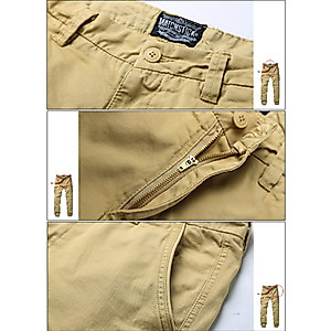 Match Men's Regular Fit Chino Jogger Cargo Pant (36W x 33L, 6539 Army Gray)