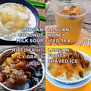 NESTLADY Natural Dried Longan ,100% fruit Meat ,桂圆肉,No Sugars , Used in teas, Snacks, Dessert, - Edible, Cooking, Premium Quality | Net weight: 200 g (7.05oz) , Harvested in Thailand ,Packed in USA