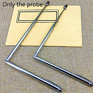 Dowsing Rod Silver, 2 Pcs Retractable Divining Rods Water Divining, Energy Healing, Paranormal - Detect Gold, Water, Ghost Hunting etc (Silver)